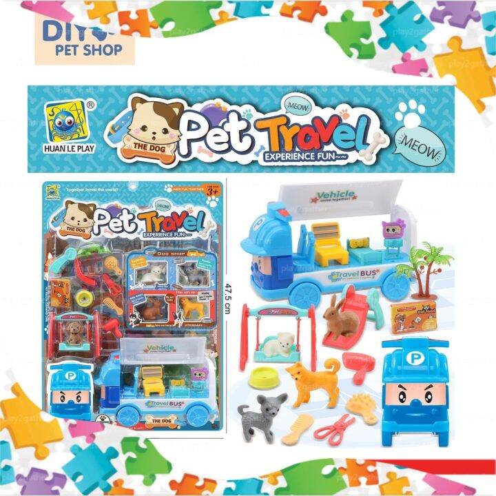 Cute DIY Pet Shop Park Veterinar Clinic Play Set | Lazada
