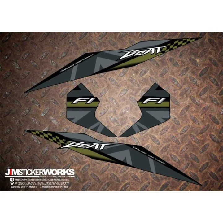 【Ready Stock】 Honda Beat fi V2 stock Decals | Lazada PH
