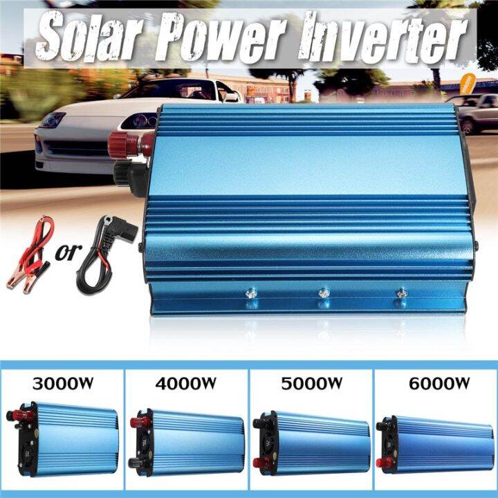 Mobil Inverter 3000W DC12/24/48/60V untuk AC 220V Tenaga Surya Inverter ...