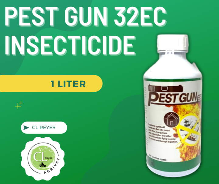 [CL REYES] PEST GUN 32EC Insecticide 1 Liter / Kills insects flies ...