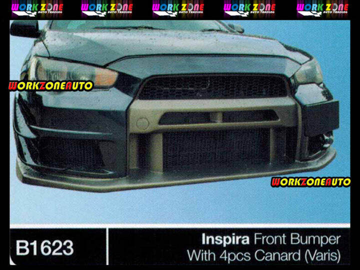 B1623 Proton Inspira Mitsubishi Lancer Fiber Front Bumper With Canard ...