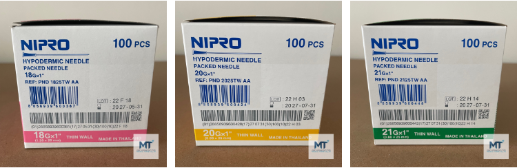 ยกกล่อง เข็ม Nipro เบอร์ 18-27G ความยาว 1 นิ้ว | Lazada.co.th