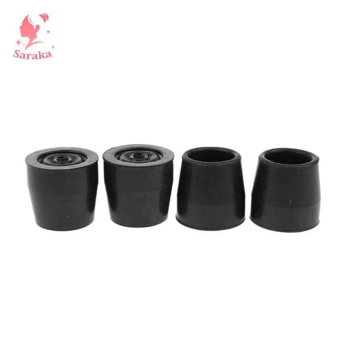 Saraka 4 Pcs Disabled Elder Ferrules Rubber End for Canes - Black ...