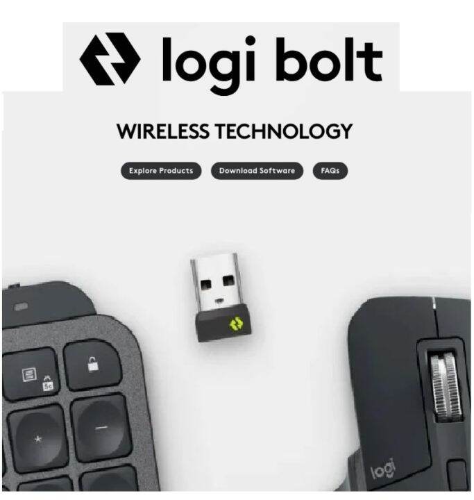 Logi Bolt USB Receiver Dongle USB Receiver LOGITECH Wireless Conection ...