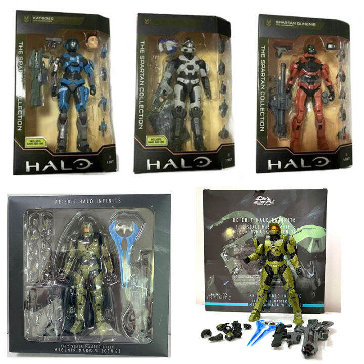 Halo Master Chief Figure Jazwares Infinite Mjolnir MK VI Spartan Palmer ...