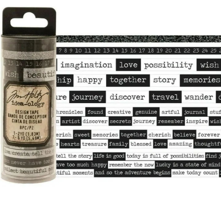 Chatter Design Washi Tape Set Tim Holtz Idea-Ology - 8 Rolls | Lazada PH