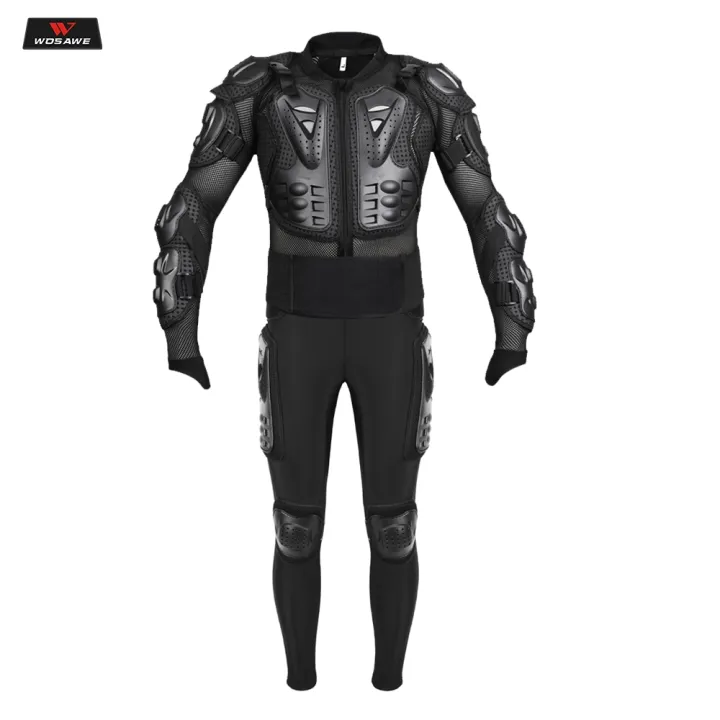 WOSAWE Motorcycle Hard Armor Jacket Men Full Body Protector Motocross ...