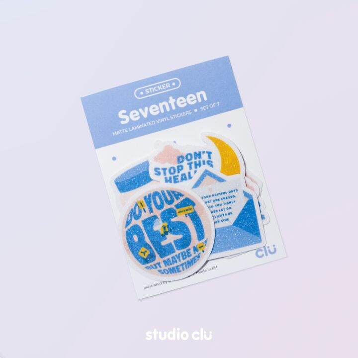 SEVENTEEN Glitter Vinyl Sticker Set (redesigned) | Lazada PH