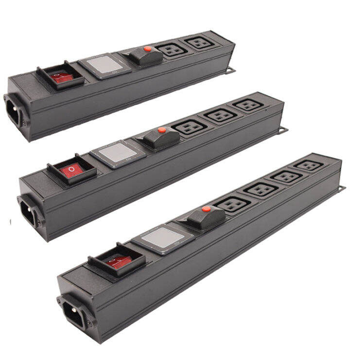 PDU Power Strip Distribution Unit Cabinet 2/3/4/5/6/7 Way AC Socket Break Switch Overload ...