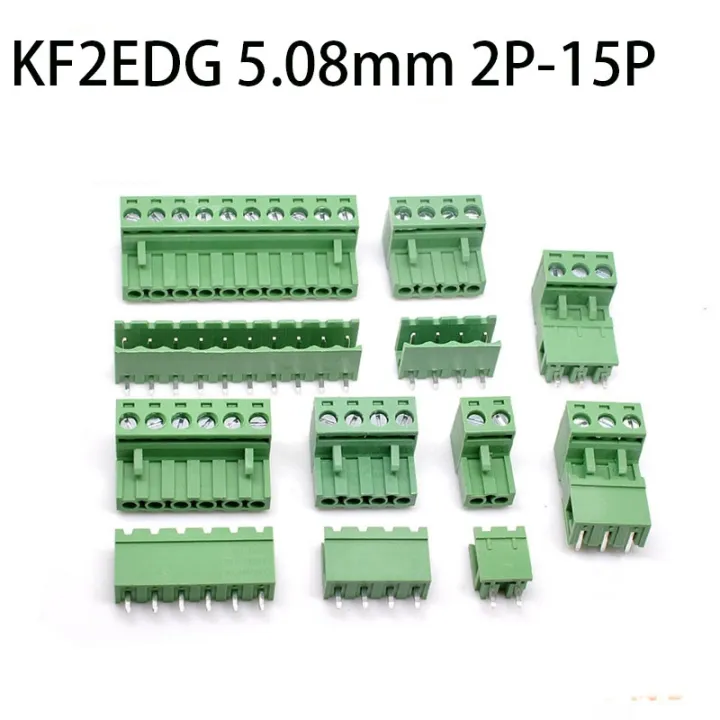 5Pairs 15EDG 5.08 mm KF2EDG PCB Screw Terminal Block Connector Right ...