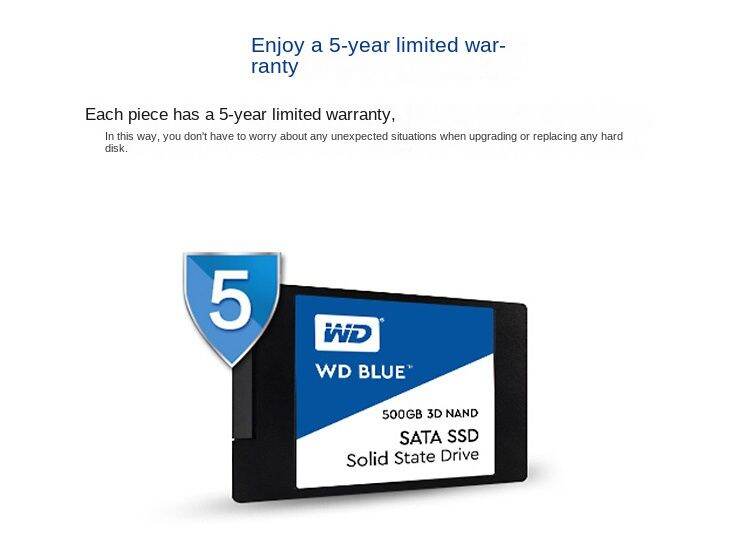 WD Western Data ความเร็วสูง SSD โซลิดสเตทไดรฟ์1T/240G/480G ฮาร์ดไดรฟ์ ...