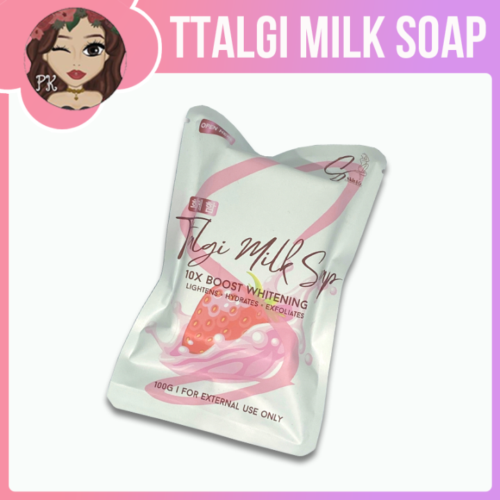 TTALGI Milk Soap Whitening with Collagen Glutathione Snail Mucin Goats Milk 10x Boost Whitening ...