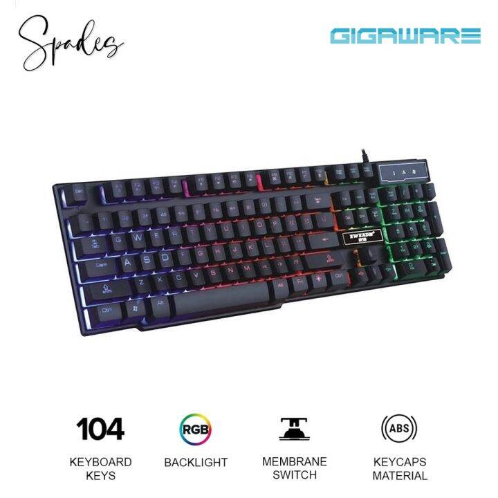 Gigaware GX50 Mad Warrior Suspended Keypress Gaming Keyboard | Lazada PH