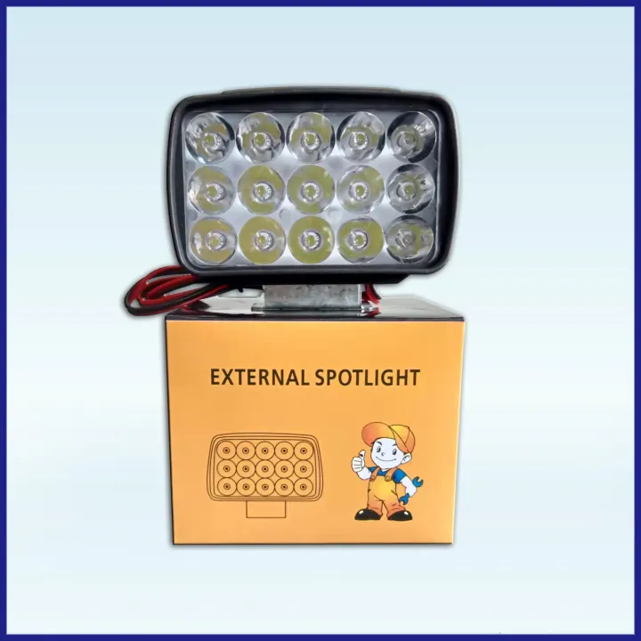 Motorcycle Headlight Spot Light 15 Led 1000lm Motos Atv Utv Scooter