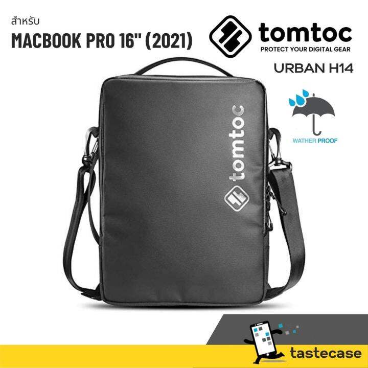 Tomtoc Urban H14 กระเป๋า Macbook Pro M1 16" (2021), Macbook Pro, Air 16" (Black) | Lazada.co.th