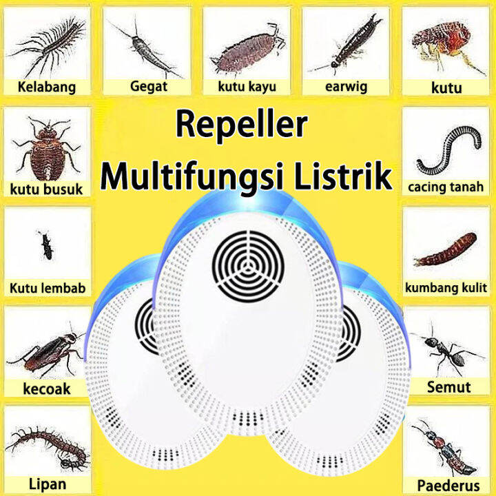 Pest reject ultrasonic original，Alat Pengusir Tikus Kecoa Nyamuk Lalat ...