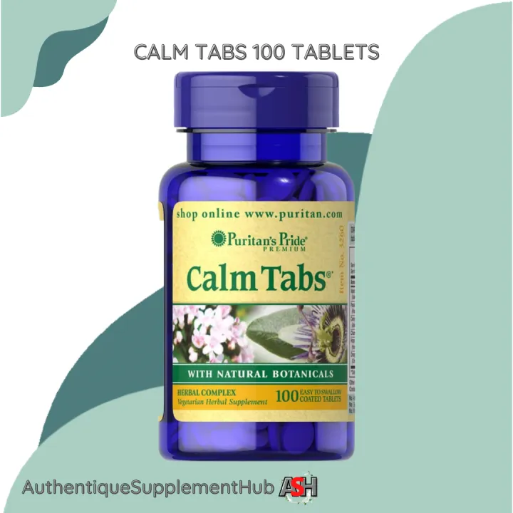 Puritan's Pride Calm Tabs with Valerian, Passion Flower, Hops ...