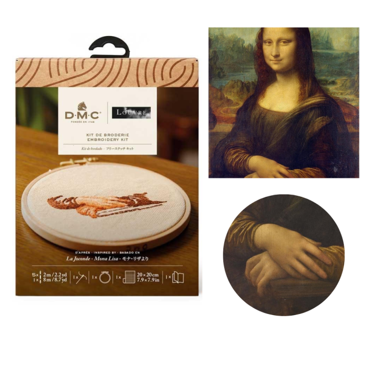 DMC LOUVRE ชุดพร้อมปัก Embroidery kit ( The Mona Lisa ) #TB185/81 ...