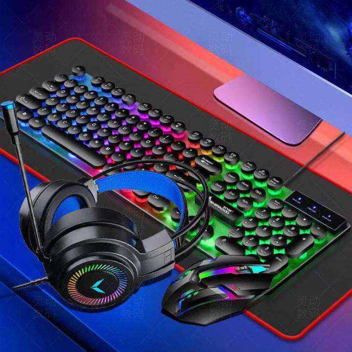 Allan Gaming 5in1 Keyboard and mouse Mouse pad Headset and Headset ...