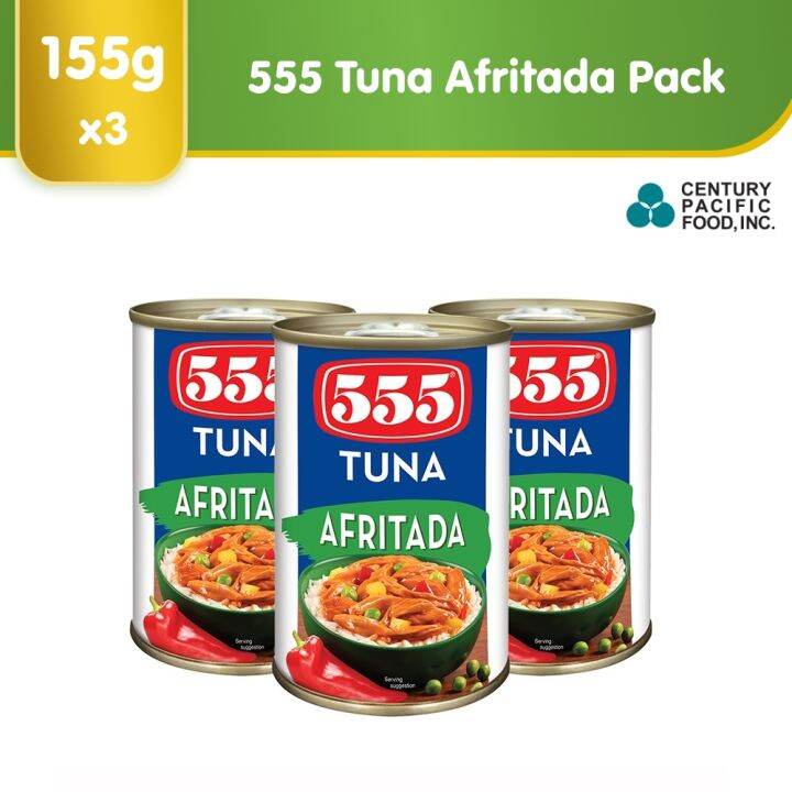 555 Tuna Afritada 155g Pack of 3 | Lazada PH