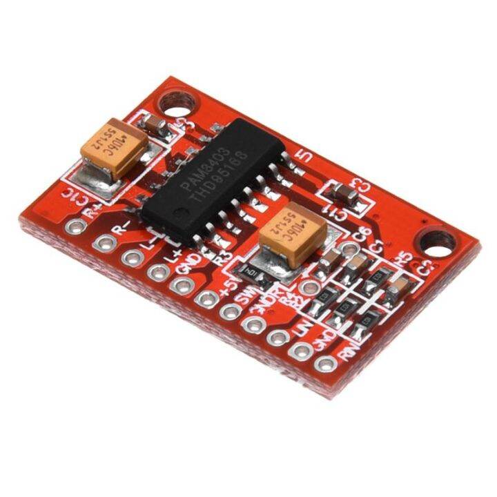 High-Power 2-Channel 3W PAM8403 Audio Super Mini Digital Red Amplifier ...