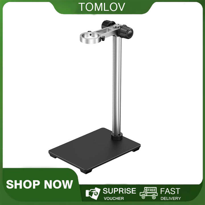 TOMLOV USB Microscope Stand BS01, 10 inch Adjustable Microscope Stand ...