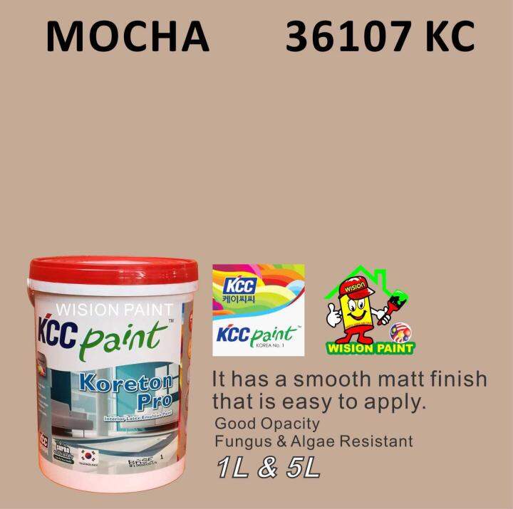 MOCHA 36107 KC ( 1L or 5L ) KCC PAINT INTERIOR KORETON PRO PROFESSIONAL ...
