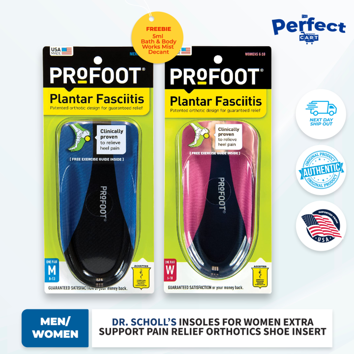 ProFoot Plantar Fasciitis Insert 1 PR (Men/Women) | Lazada PH
