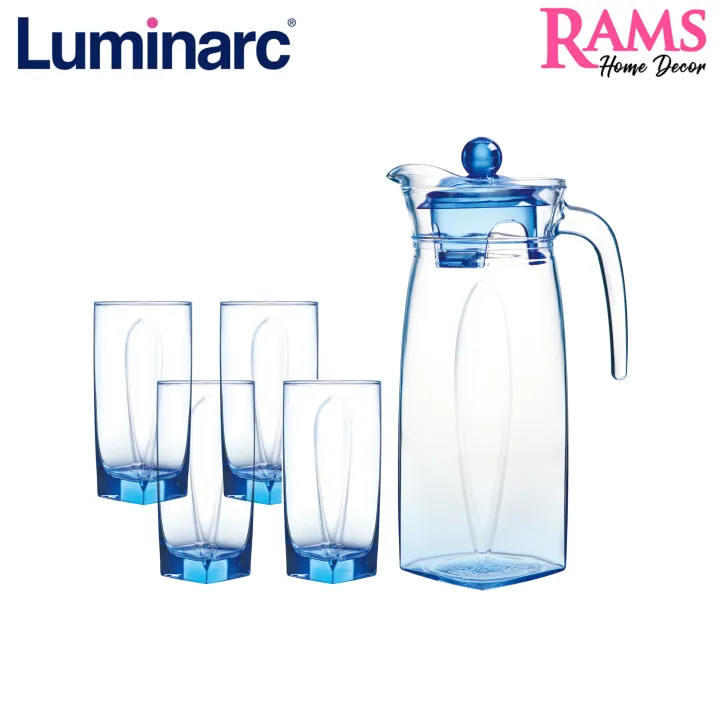 Luminarc 5 Pcs Flame Water Drink / Set Gelas Minuman Set / Drinkware ...