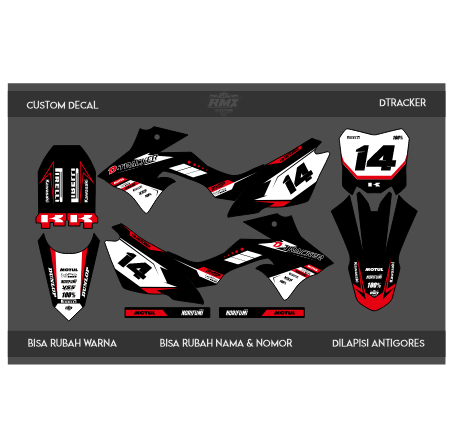 DECAL STICKER DTRACKER 150 FULLBODY (005) DEKAL STIKER DTRACKER SE/NEW ...