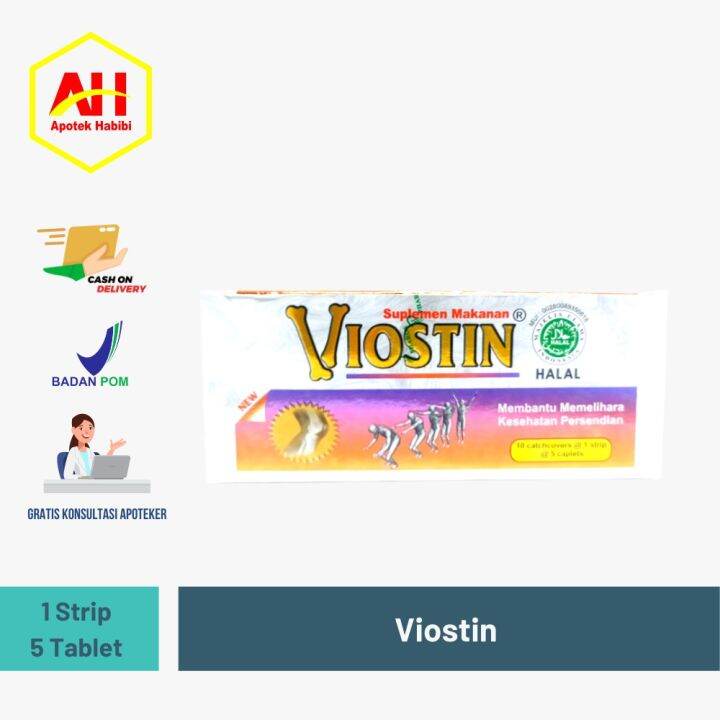 Viostin 1 strip isi 5 kaplet Obat Viostin Piostin Fiostin Vitamin ...