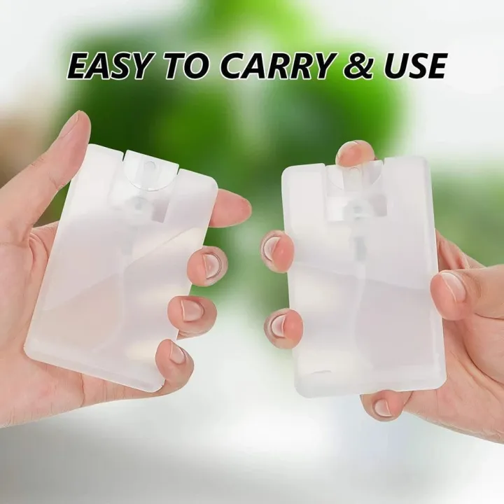 20ml Travel Portable Card Type Pocket Spray Bottle Fine Mist Perfume ...