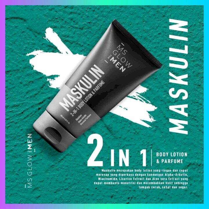 Maskulin For Men Ms Glow / Perawatan Wajah dan Body Pria | Lazada Indonesia