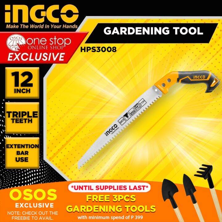 Ingco Original Industrial Straight Pruning Saw 12inches(300mm) HPS3008 ...