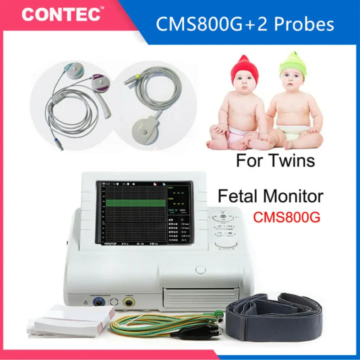 CONTEC CMS800G Fetal Heart Rate Monitor TOCO/Fetal Move Mark+Twins ...