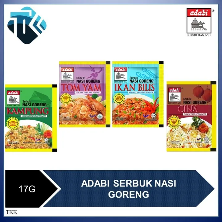 ADABI SERBUK NASI GORENG KAMPUNG / TOMYAM / IKAN BILIS / CINA | Lazada