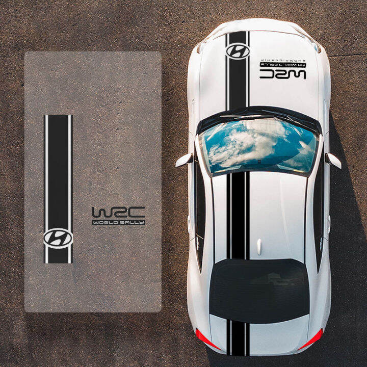 Hood WRC letter pull decals for Hyundai Accent h1 Trajet Sonata Getz ...