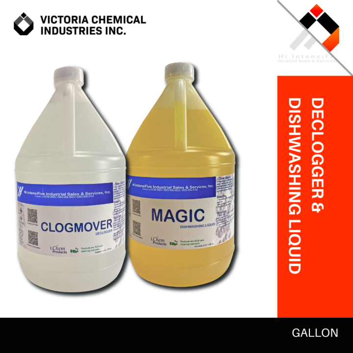 PACK OF 2, DECLOGGER 1 GALLON (ALKALINE BASED) & DISHWASHING LIQUID 1 ...