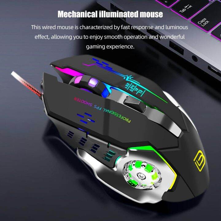 G8 USB Wired Gaming Mouse Computer Mouse Gamer Ergonomic Mouse 6 ...