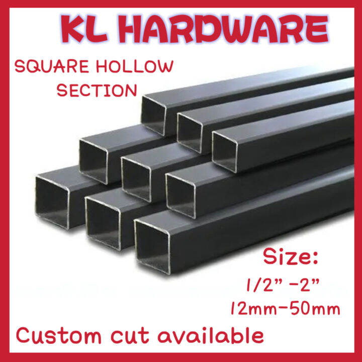 Mild Steel Square Hollow Section,Square Tube Hollow Besi, 铁方喉，方管1/2“～4 ...