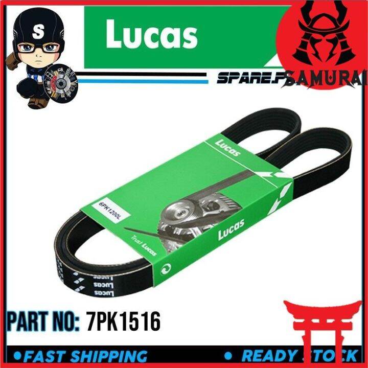 LUCAS FAN BELT 7PK1516 FOR TOYOTA HILUX KUN25 | Lazada