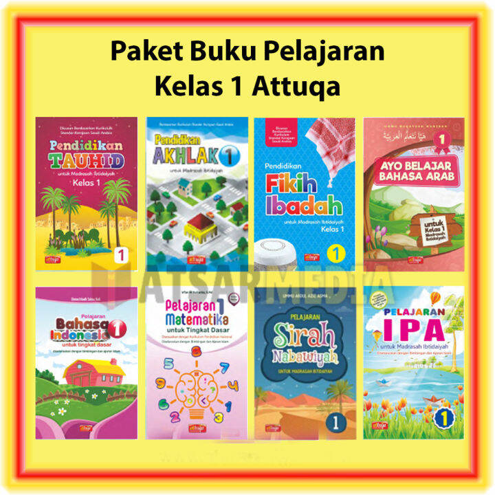 Buku Paket Pelajaran Kelas 1 Attuqa SD MI | Lazada Indonesia
