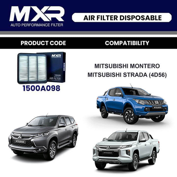1500A098 MXR Air Filter Disposable For Mitsubishi Montero / Strada ...