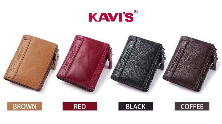 KAVIS กระเป๋าสตางค์หนังมัลติฟังก์ชั่นความจุขนาดใหญ่ R Crazy Horse ...