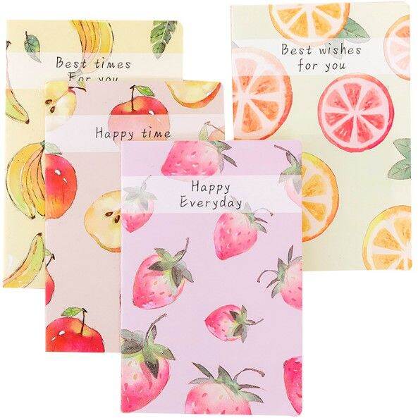 Buku Tulis Gambar Motif BUAH-BUAHAN / Notebook Buku Bergaris Motif BUAH ...