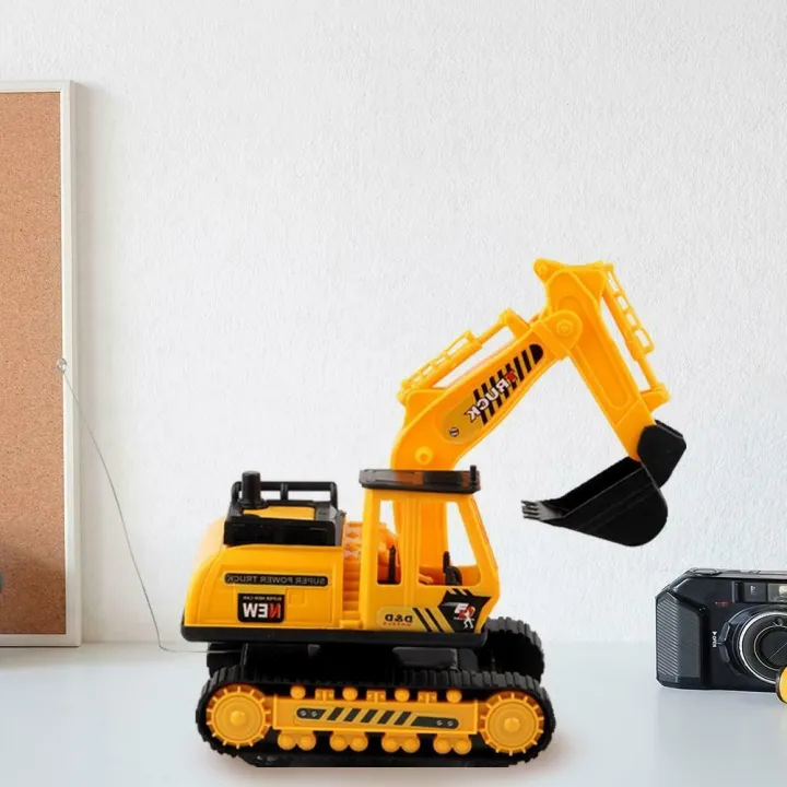【c36gSedA】model car Kid Remote Control Digger RC Toy Excavator model ...