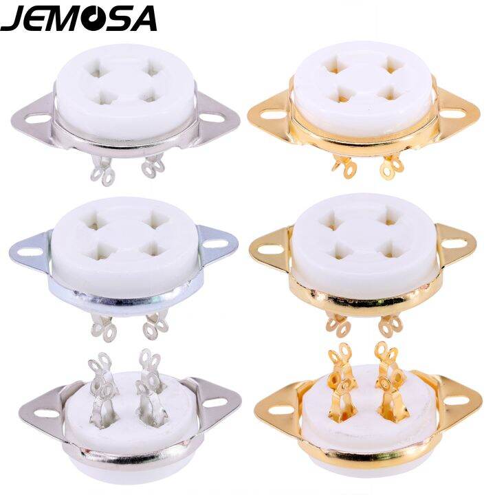 Ceramic 4Pin Tube Socket Vacuum Tube Socket For 300B 2A3 811 274A 5Z3 572B 101D Vacuum Tube ...