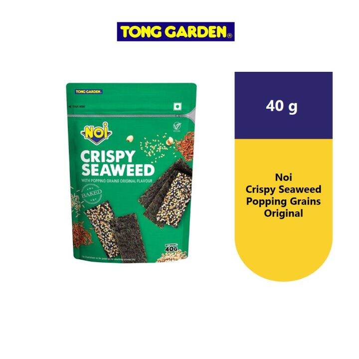 (Tong Garden) NOI Seaweed with Popping Grains Original 40g | Lazada