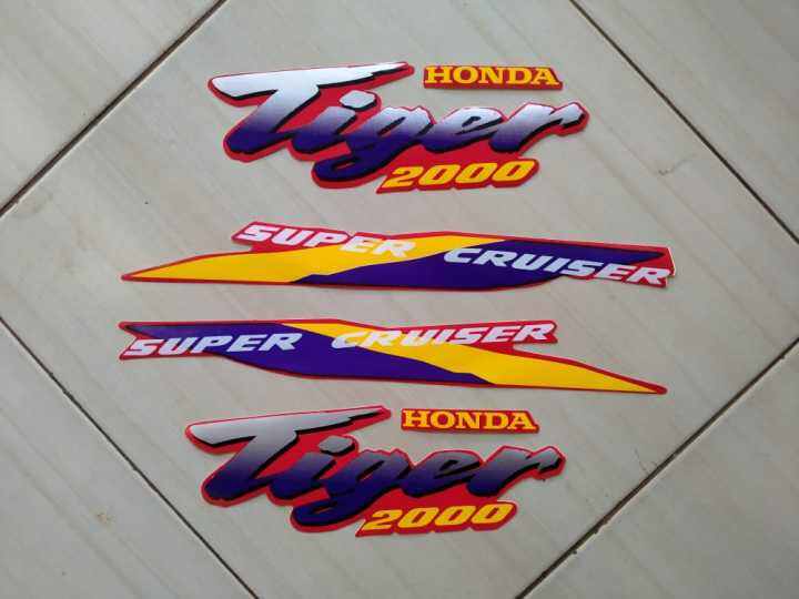 Stiker Striping Motor Honda Tiger 2000 Merah | Lazada Indonesia