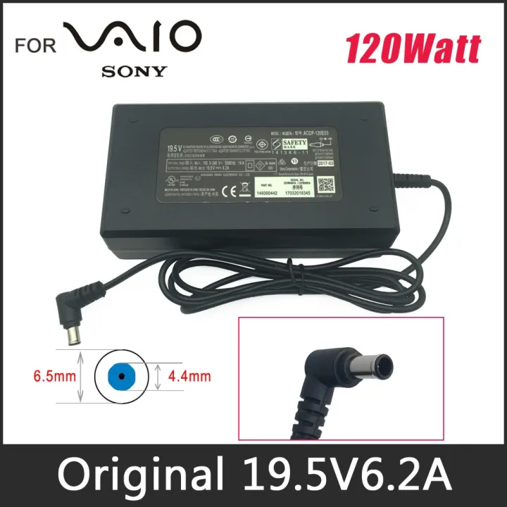 AC อะแดปเตอร์ DC 19.5V 6.2A สำหรับ ACDP-120N01 ACDP-120N02ทีวี LED LCD ...
